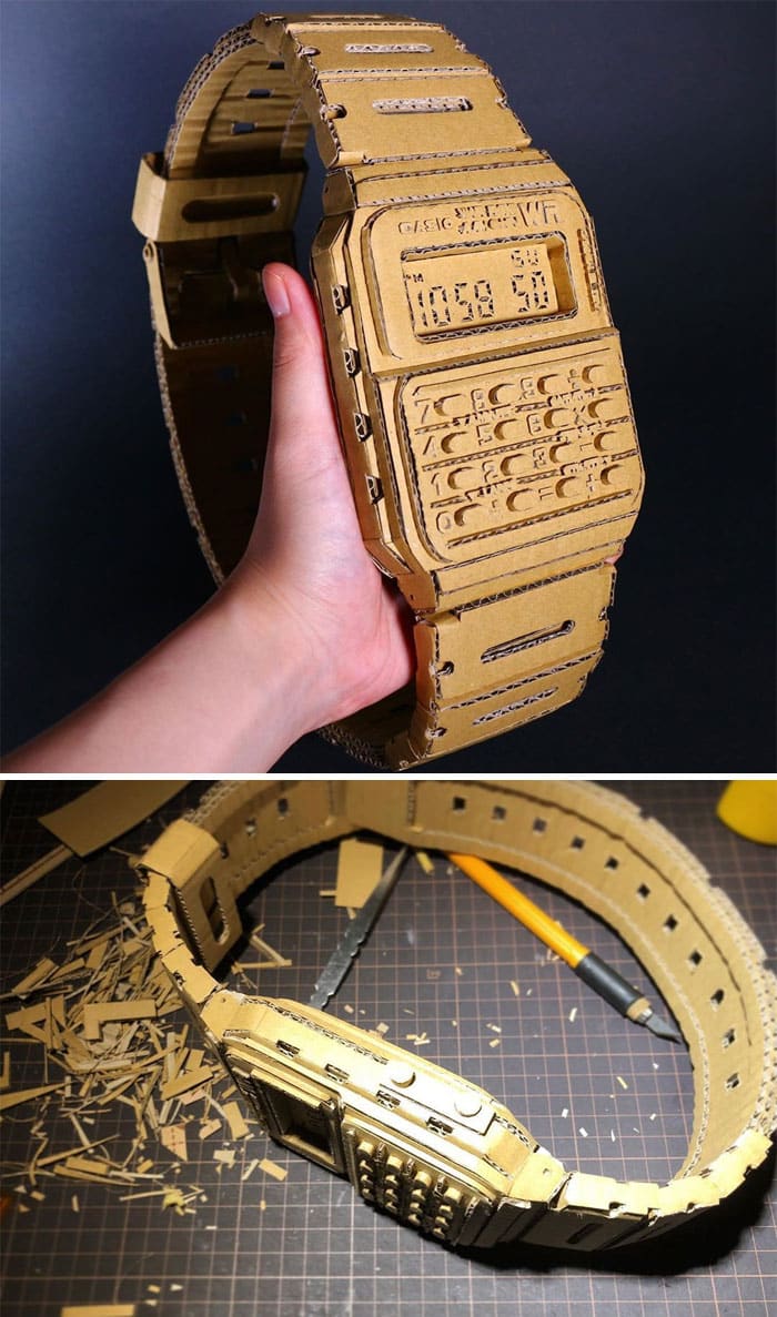 Japanese Artist Monomi Onho Turns Cardboard Into Intricate Sculptures